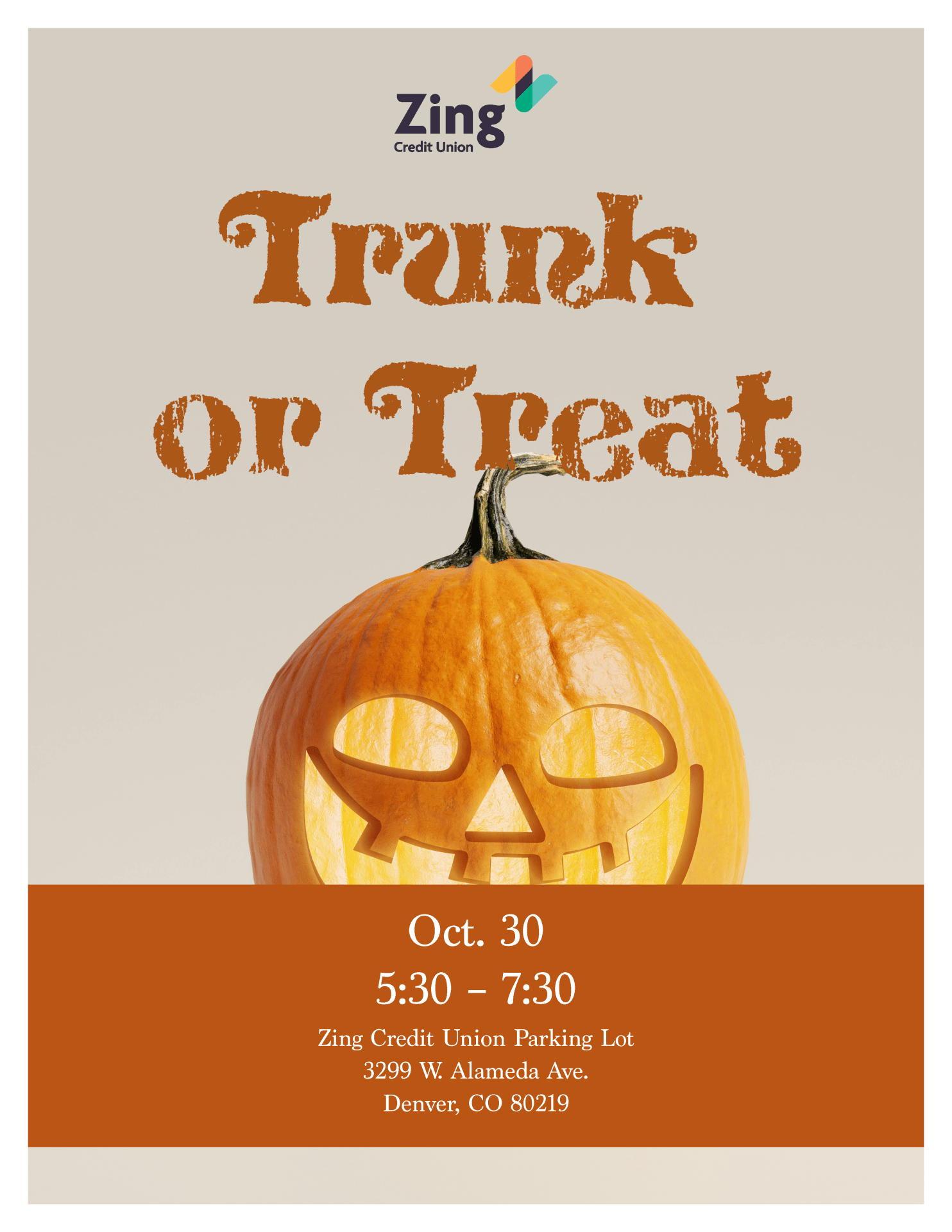 Trunk or Treat - Zing Credit Union